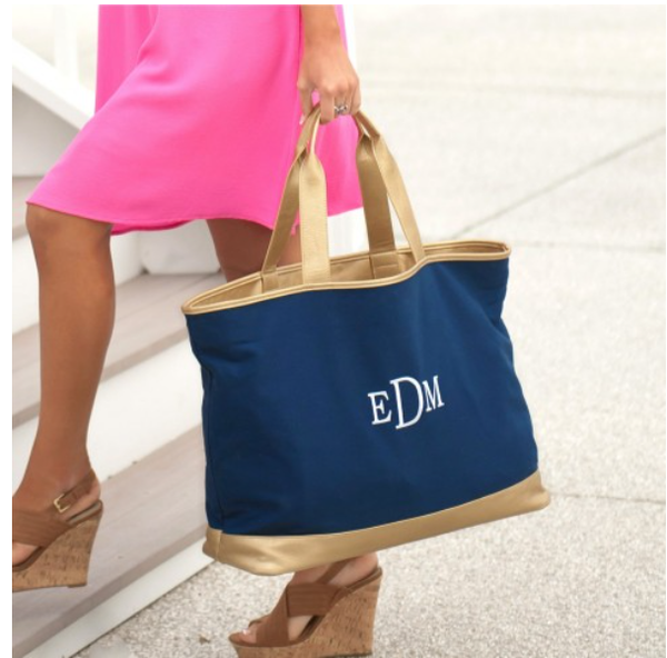 Cabana Personalized Tote | Preppy Monogrammed Gifts