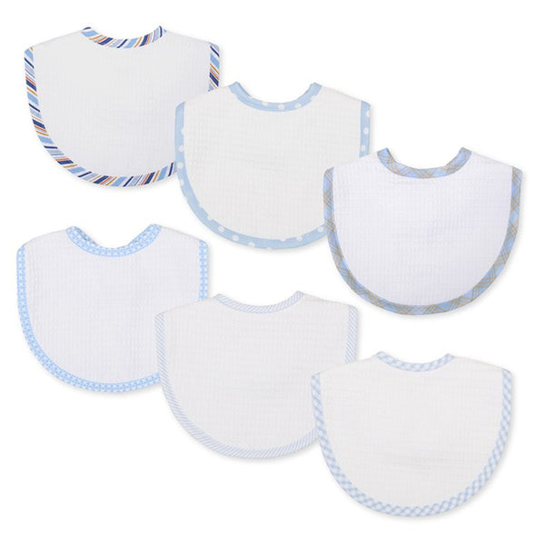 Monogrammed Boy Pique Baby Bib | Preppy Monogrammed Gifts