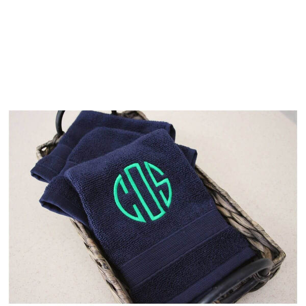 Luxury Cotton Personalized Face Towels Set of 4 Choose Color | Preppy ...