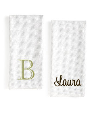 Monogrammed Kitchen Towel | Monogram Towels – Preppy Monogrammed Gifts