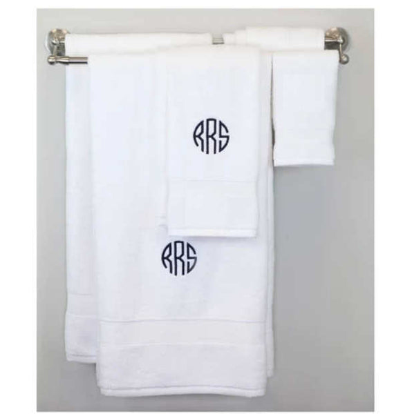 Luxury 8 Piece Personalized Cotton Towel Set Choose Color | Preppy ...